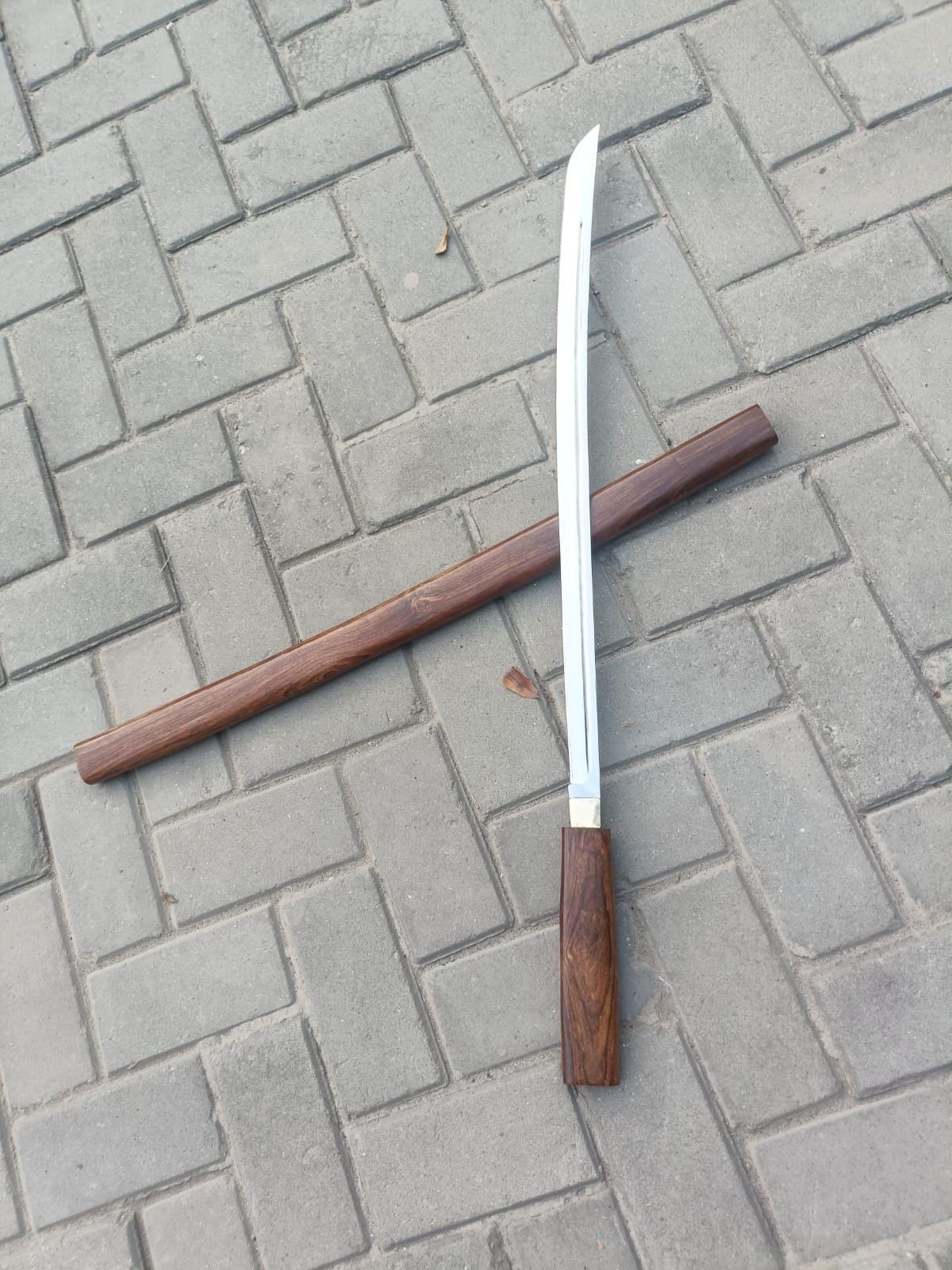 Handcrafted Japanese Shirasaya Tanto Katana Sword | Complete Tang Ninja ...