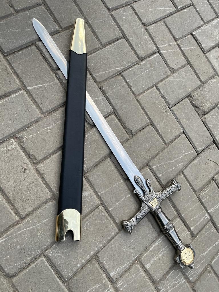King Solomon Sword From the Middle Ages, Full Metal, Stainless Steel ...