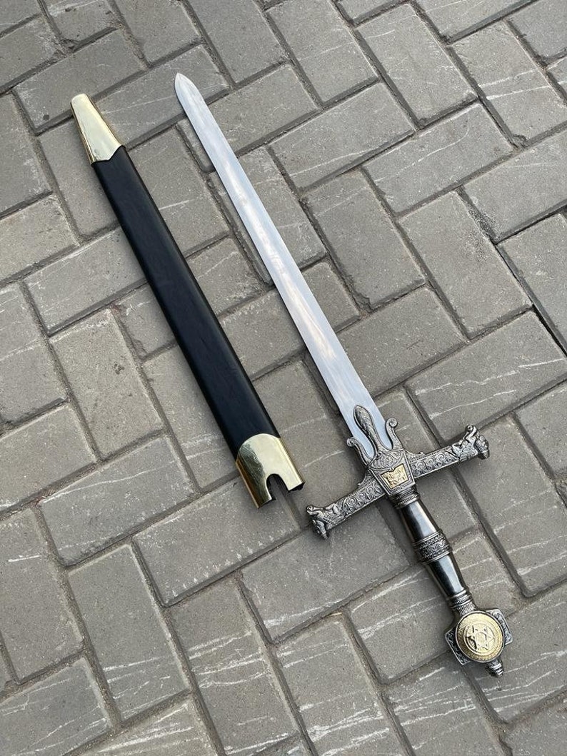 King Solomon Sword From the Middle Ages, Full Metal, Stainless Steel ...