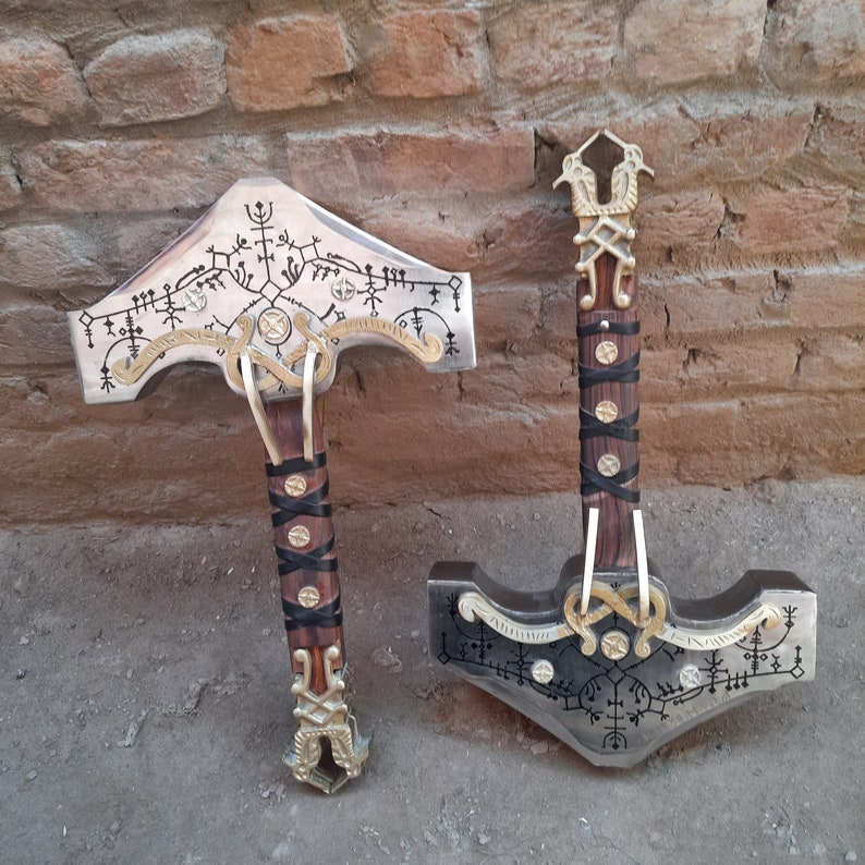 God of War Ragnarok Mjolnir Thor Hammer Cosplay, Viking Norse Thunder ...