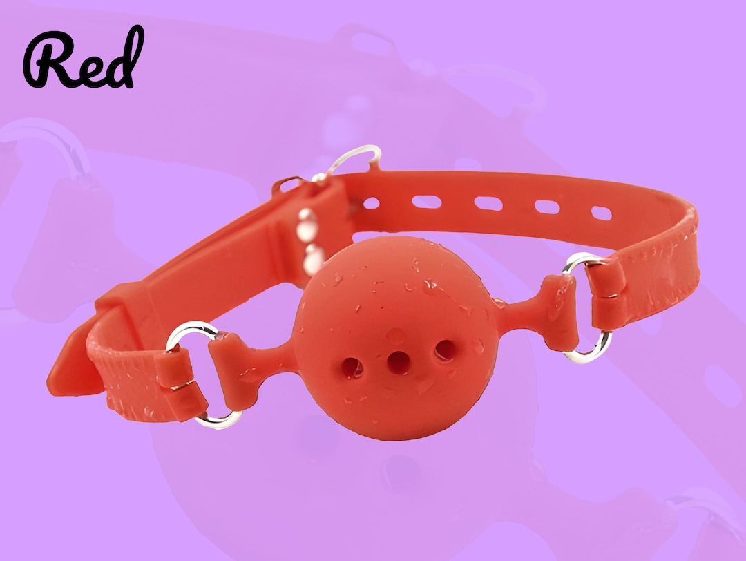 Mouth Gag Ball Gag Silicone Ball Gag Sex Binding Slave Etsy