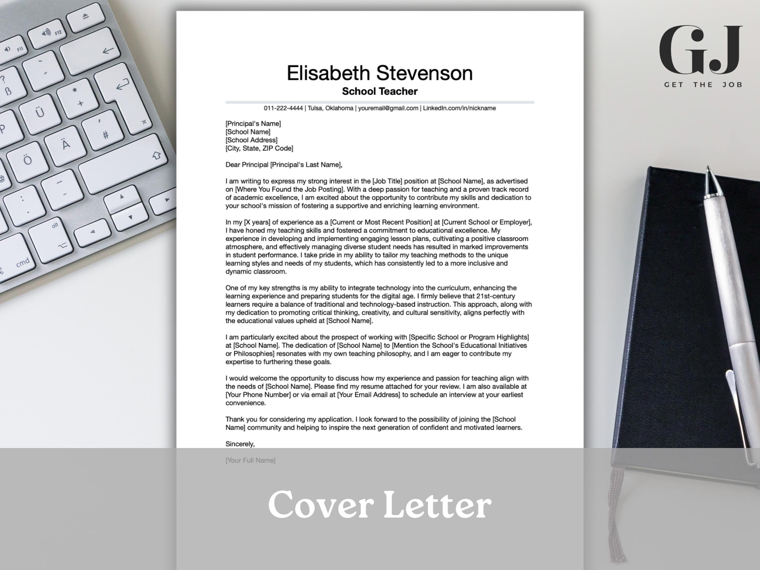 New SCHOOL TEACHER Complete RESUME Template Bundle Easy to Edit ...