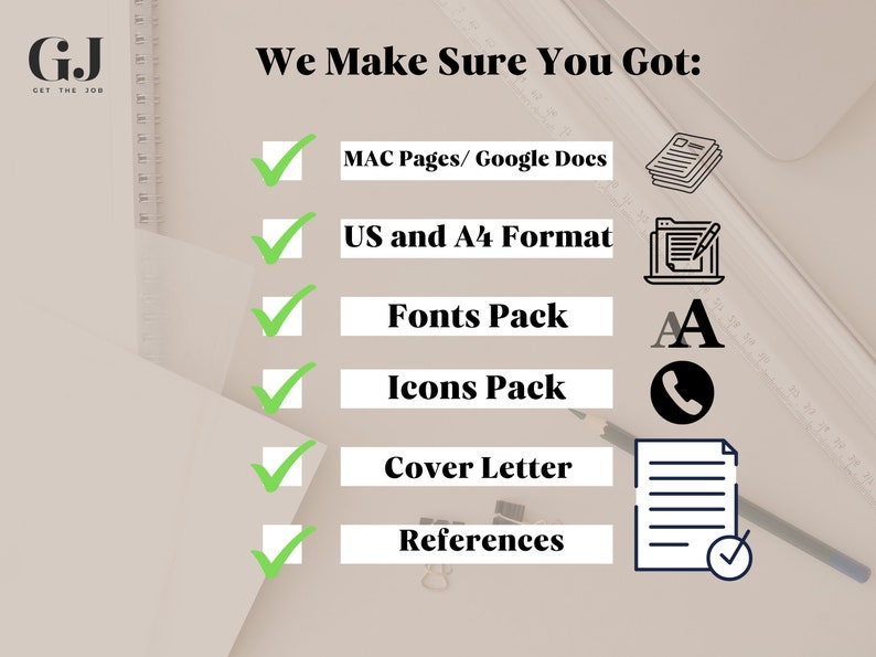 Resume Template With Photo Modern Effective Proficient Practiced Simple | 1-3 Mac Pages Google ...