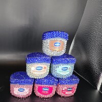Crystal, Vaseline, Bedazzled Vaseline,container,travelcase,fall,winter ...