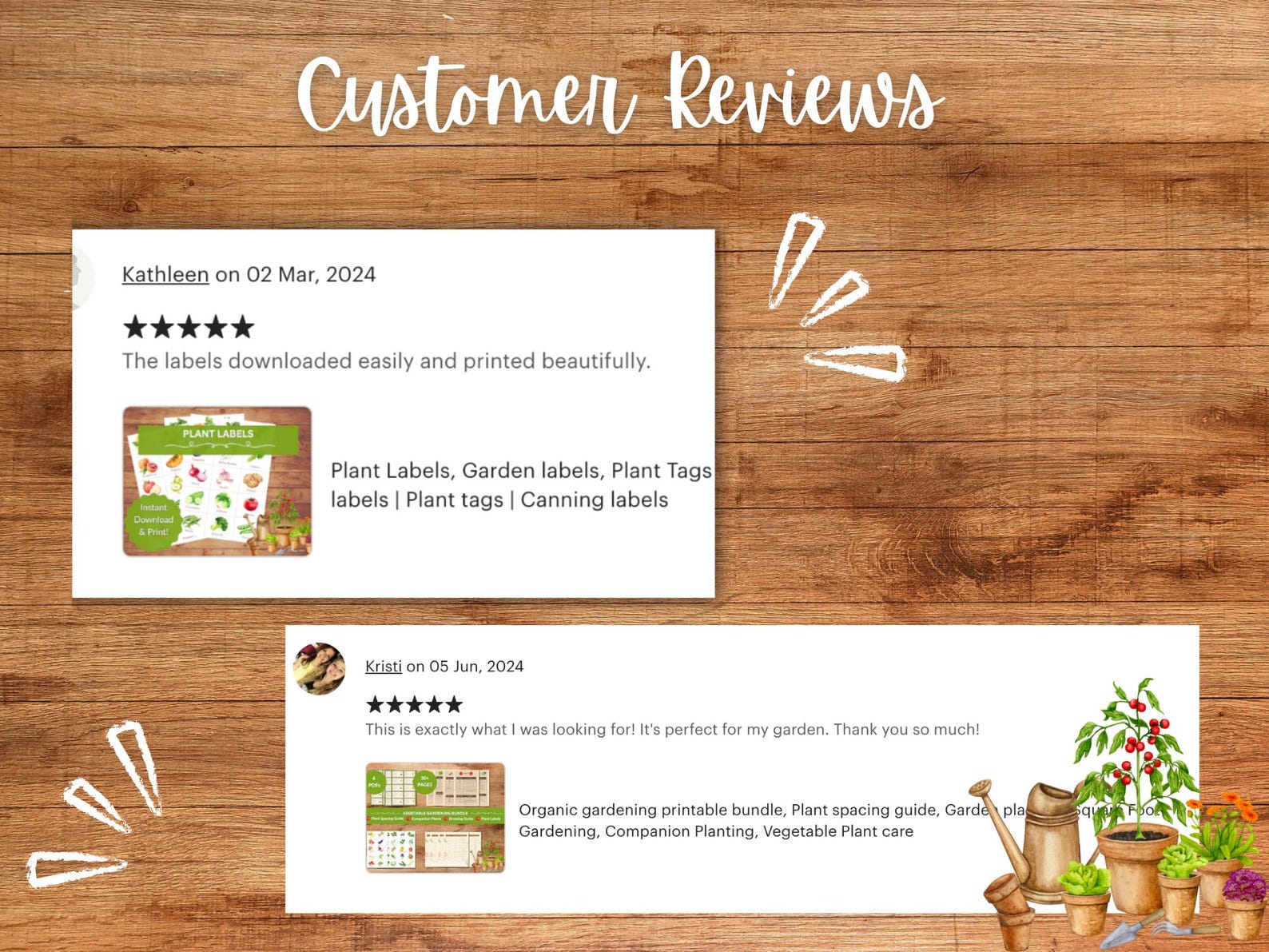 Plant Label Individual Pngs, Garden Labels, Plant Tags | Vegetable ...