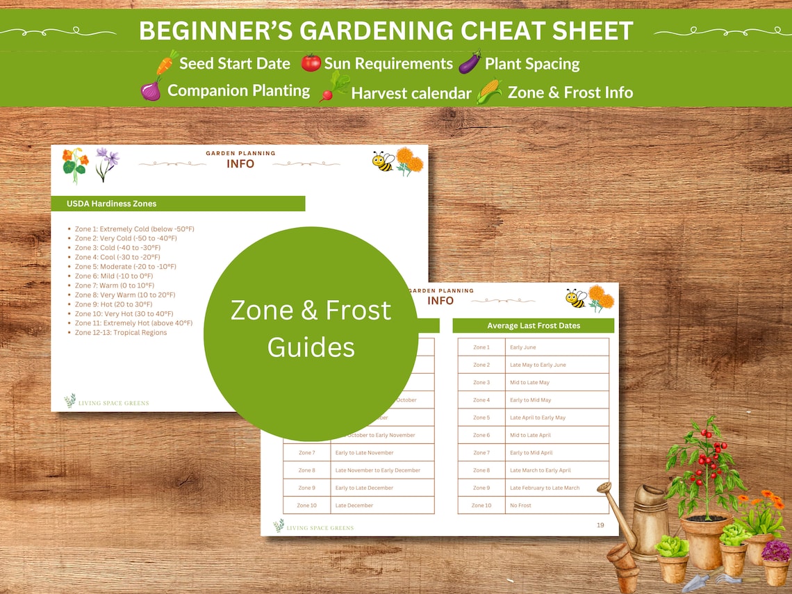 Flower Garden Seed Starting Cheat Sheet: Beginner's Guide (PDF) - Etsy
