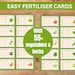 Fertiliser Cards Vegetables & Herbs | Organic Gardening | Plant ...