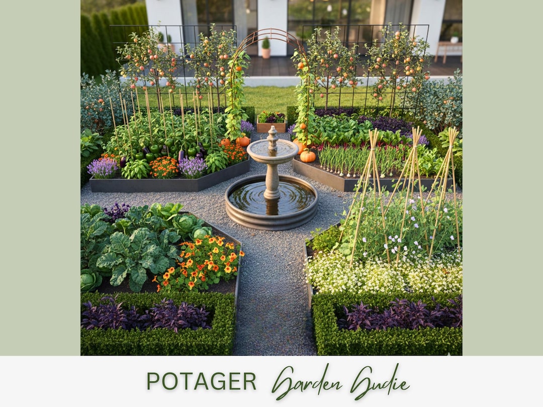 Potager Garden Design Guide PDF | Raised Bed Vegetable Garden Design ...