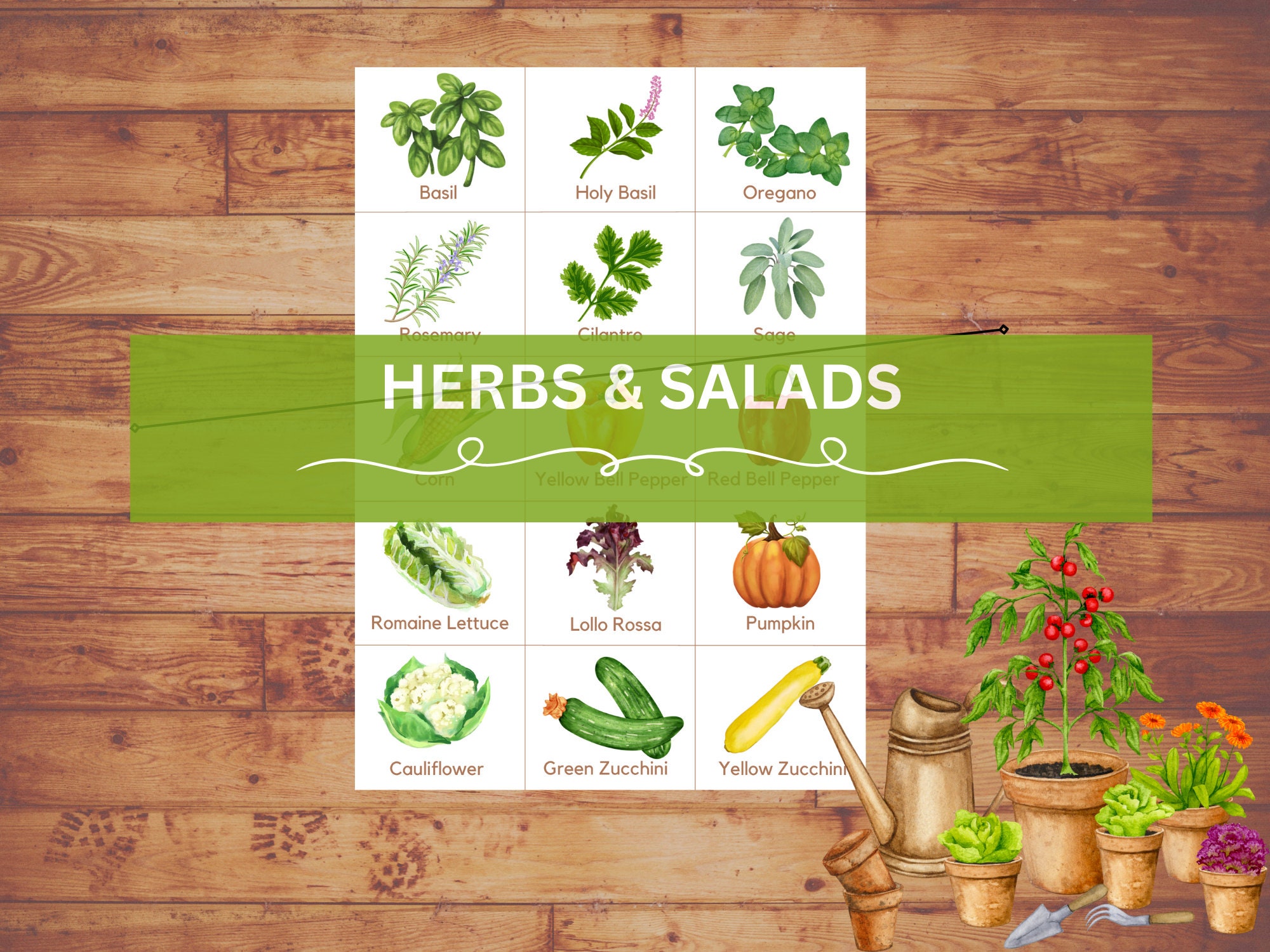 Plant Labels, Garden Labels, Plant Tags | Vegetable Labels Printable ...