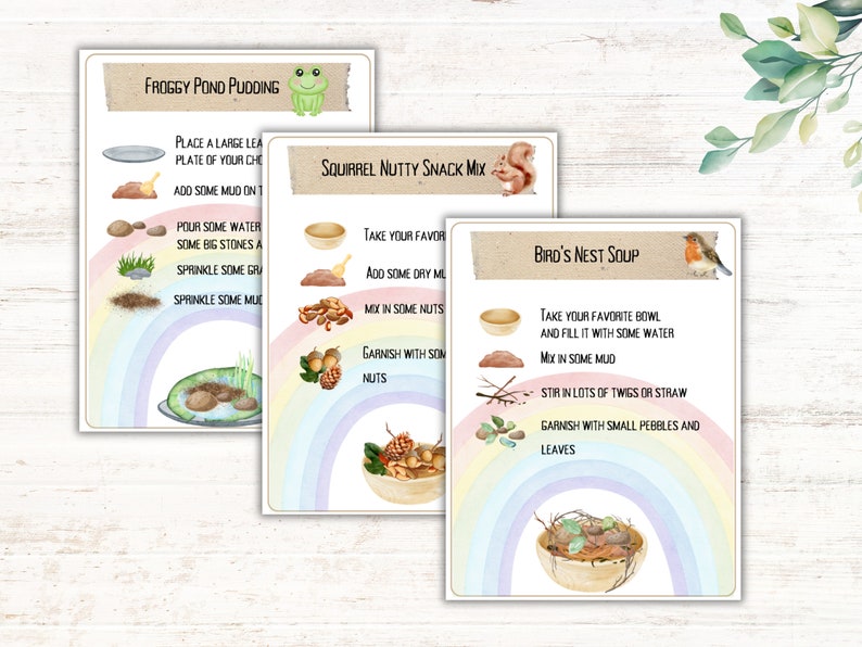 Printable Mud Kitchen Recipes for Kids | Mud Kitchen Ideas ...
