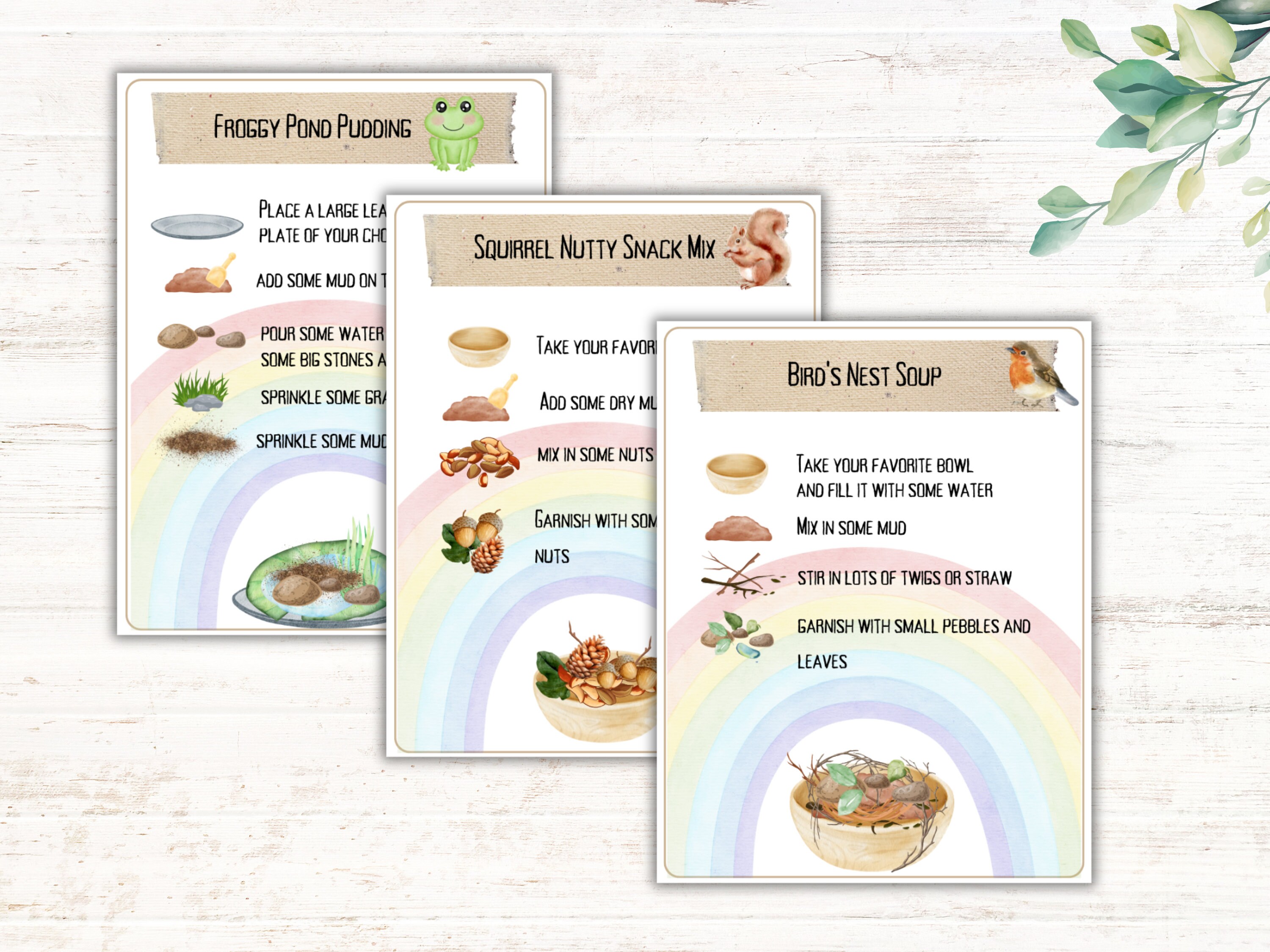 Printable Mud Kitchen Recipes for Kids | Mud Kitchen Ideas ...