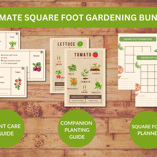 Companion Planting Guide - Etsy