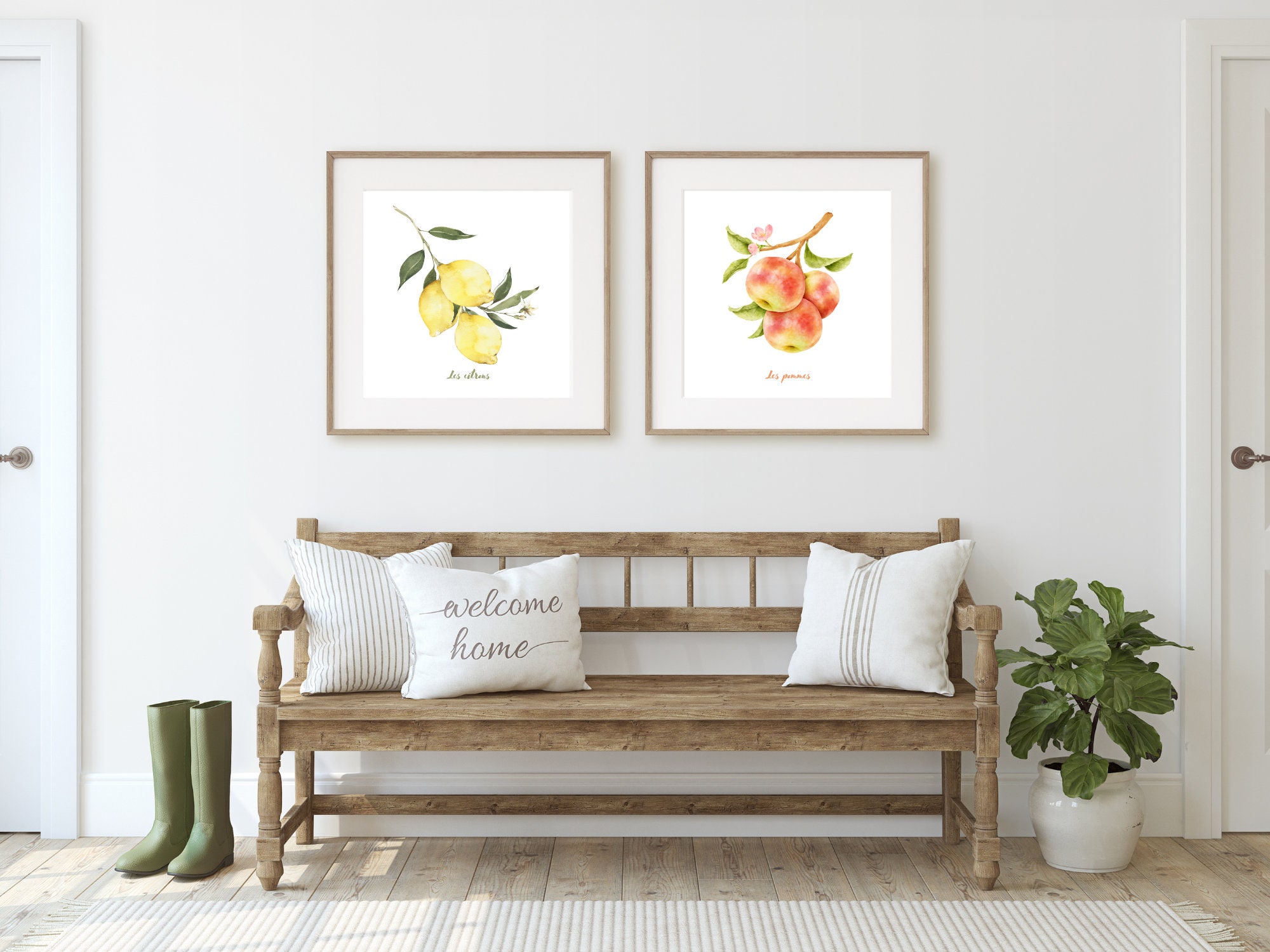 French Poster Set of 10 Fruit Printsfrench Decorfruits - Etsy