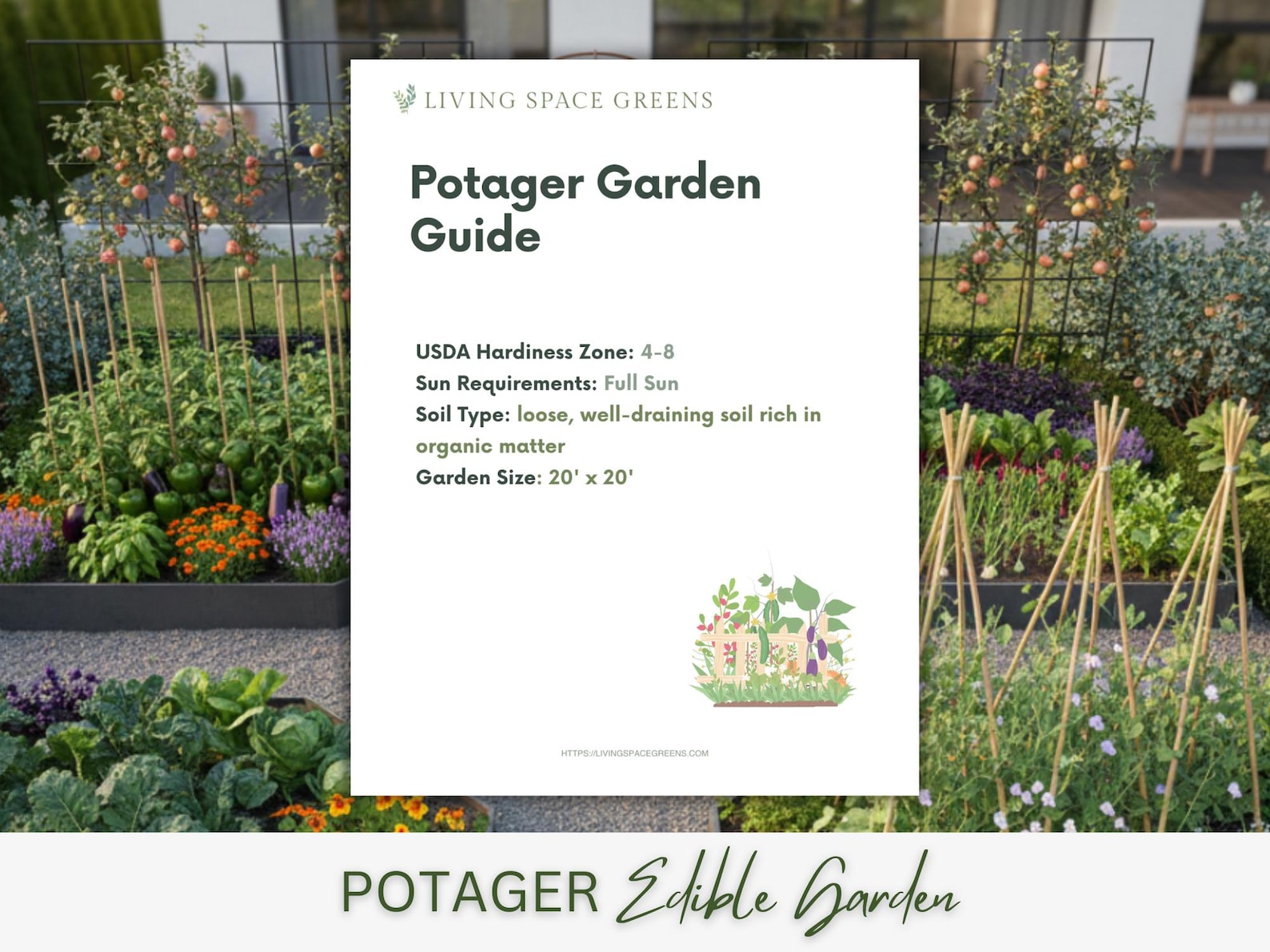 Potager Garden Design Guide PDF | Raised Bed Vegetable Garden Design ...