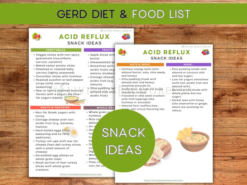 GERD Diet GERD Food List Acid Reflux Diet Meal Plan Alkaline GERD Meal ...