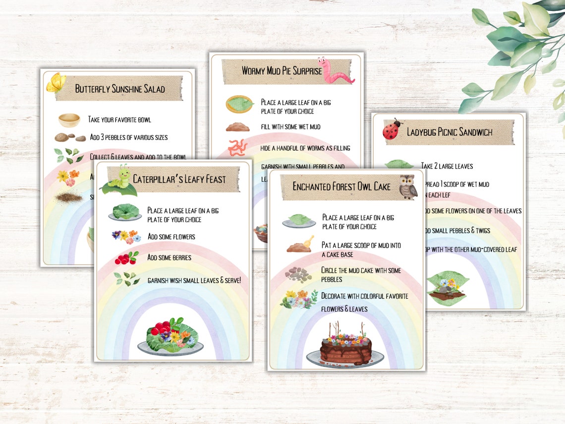 Printable Mud Kitchen Recipes for Kids | Mud Kitchen Ideas ...