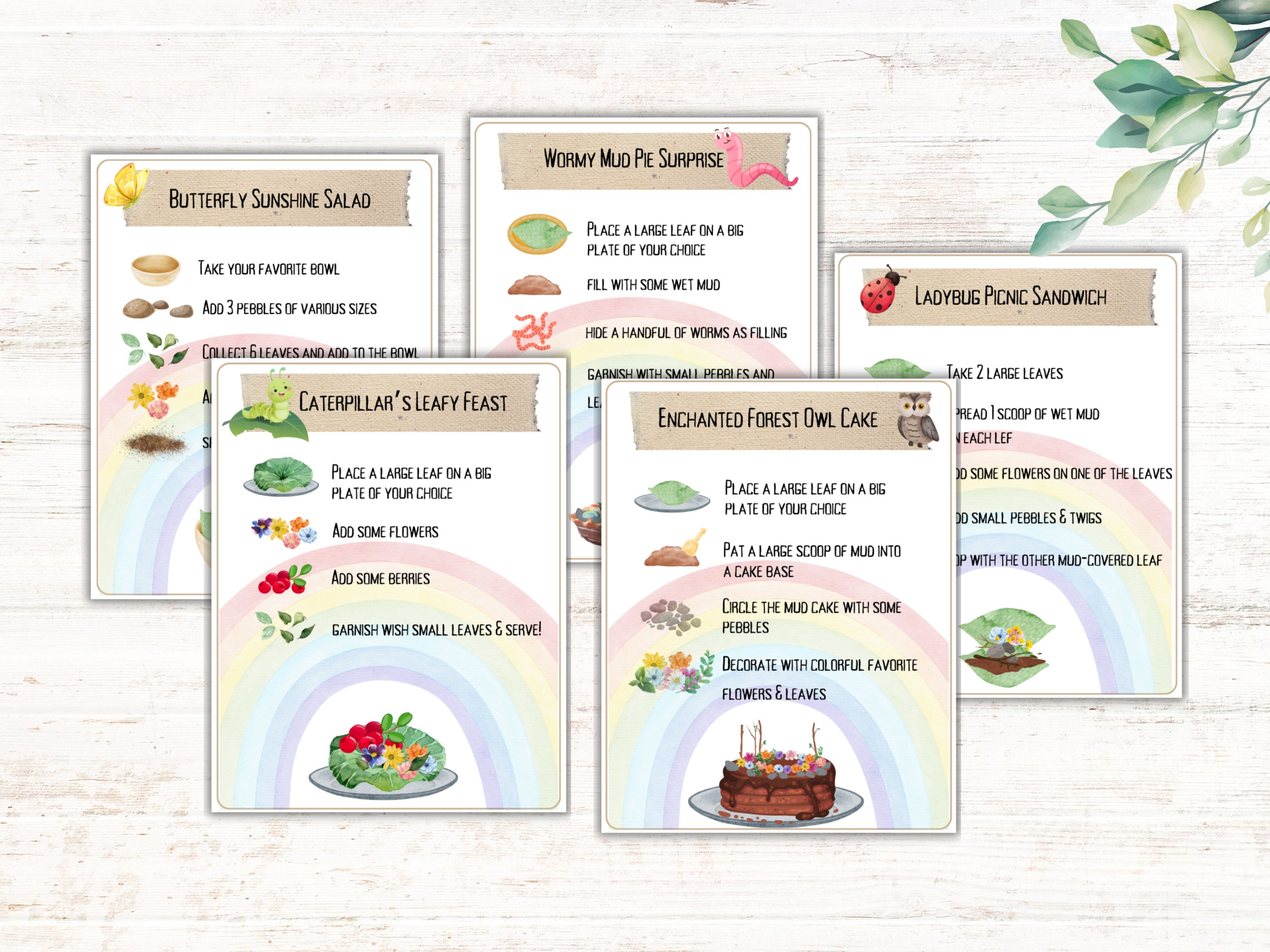 Printable Mud Kitchen Recipes for Kids | Mud Kitchen Ideas ...