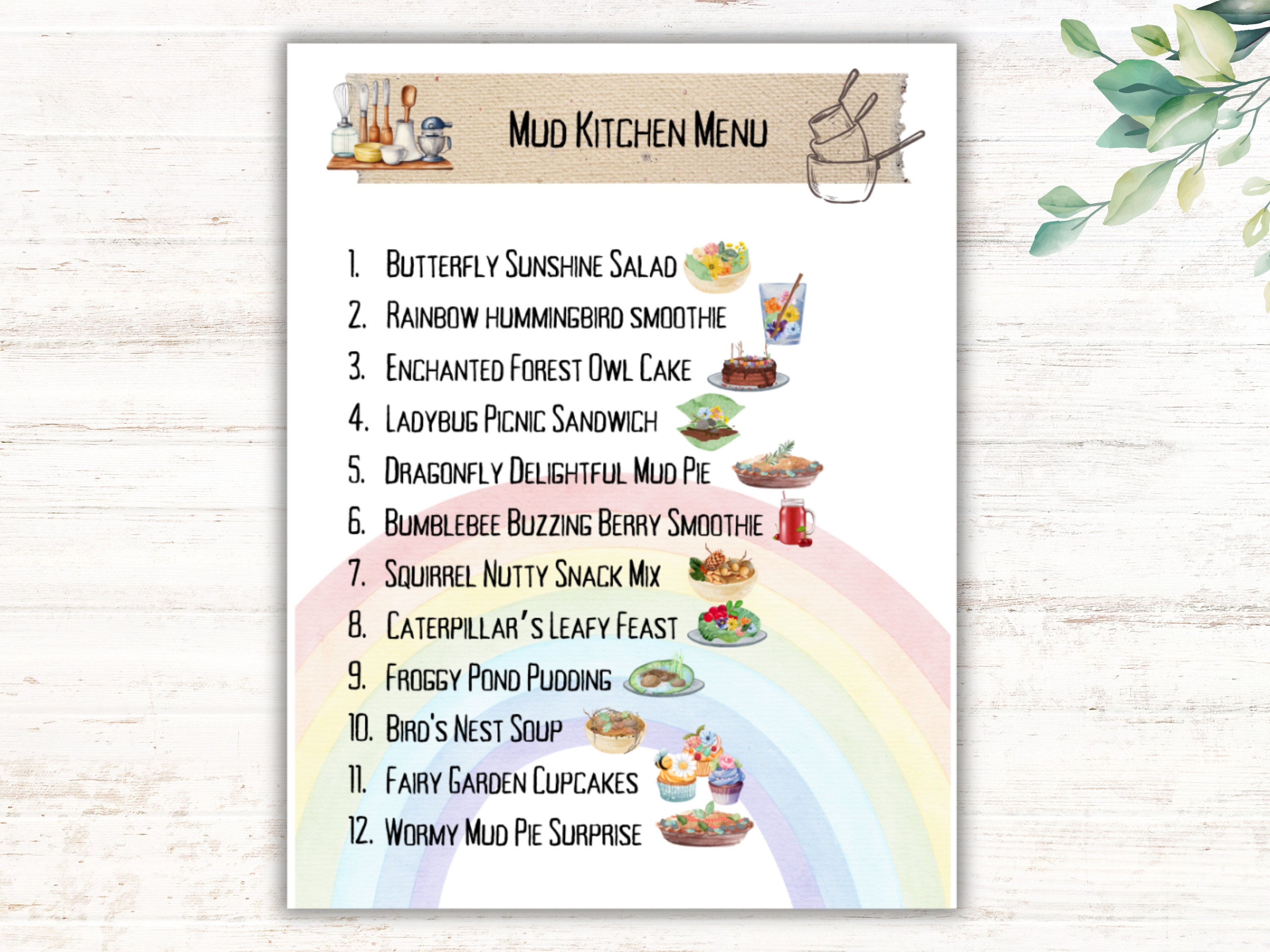 Printable Mud Kitchen Recipes for Kids | Mud Kitchen Ideas ...