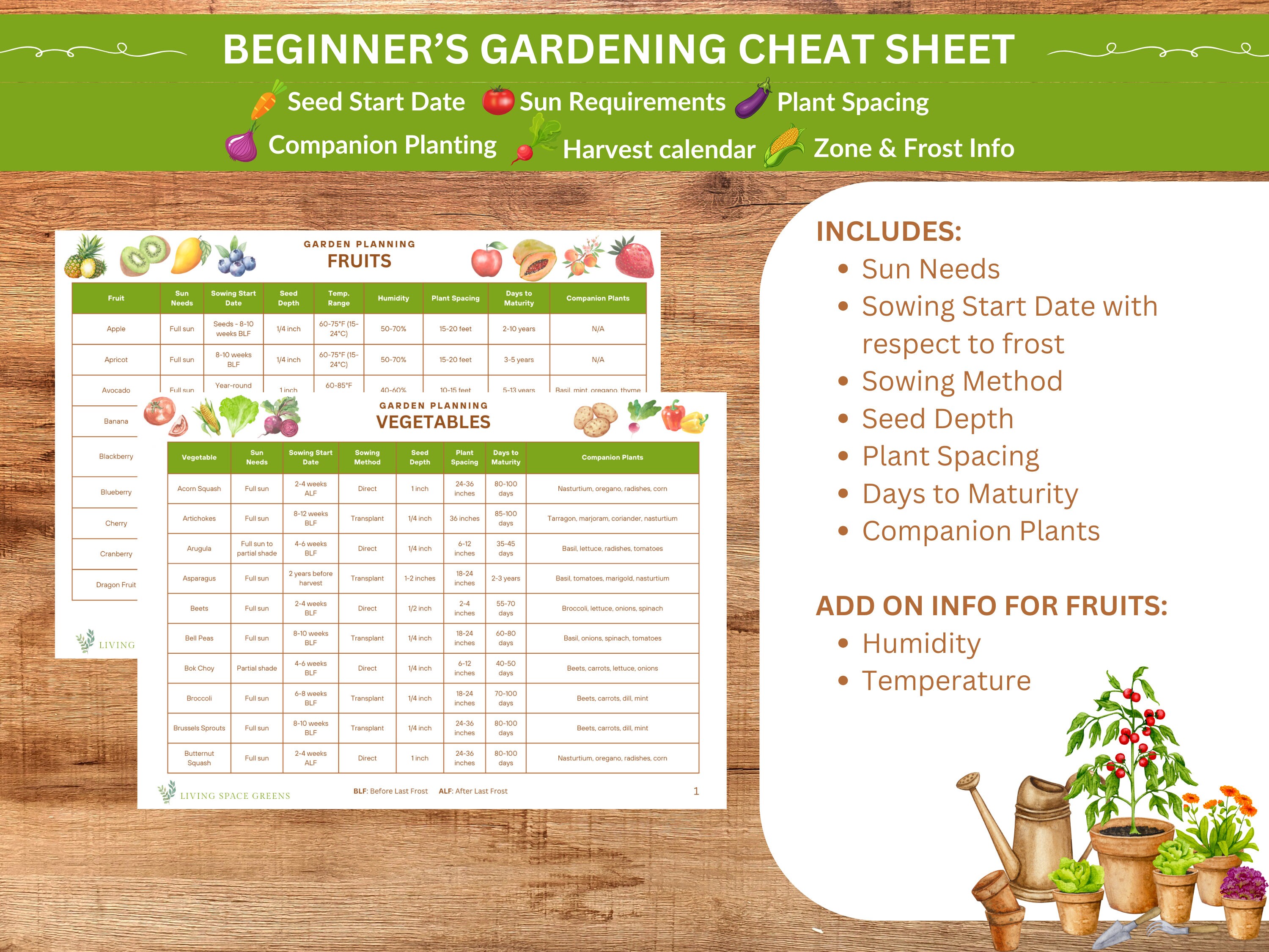 Garden Seed Starting Cheat Sheet Seed Sowing Beginners Gardening Guide Garden Calendar