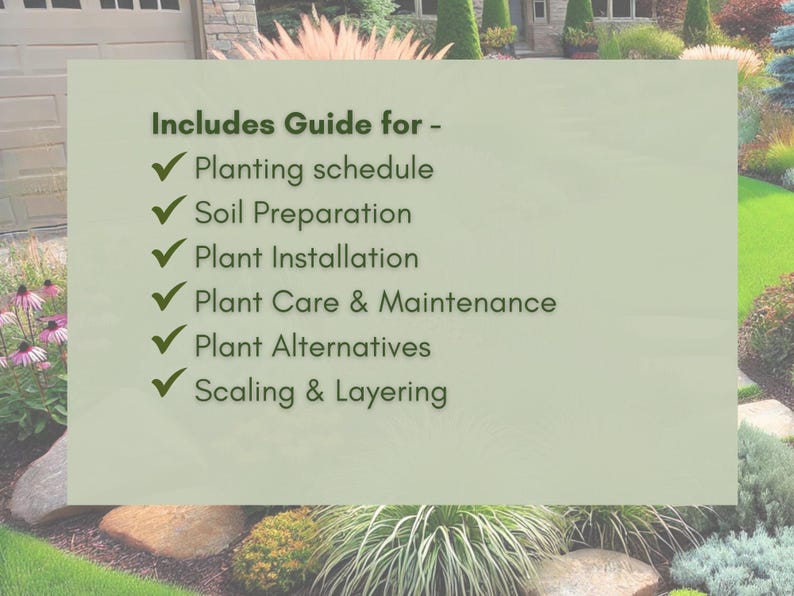 Front Yard Landscaping Design Plans Curbappeal Premade Zone 4-9 Full ...