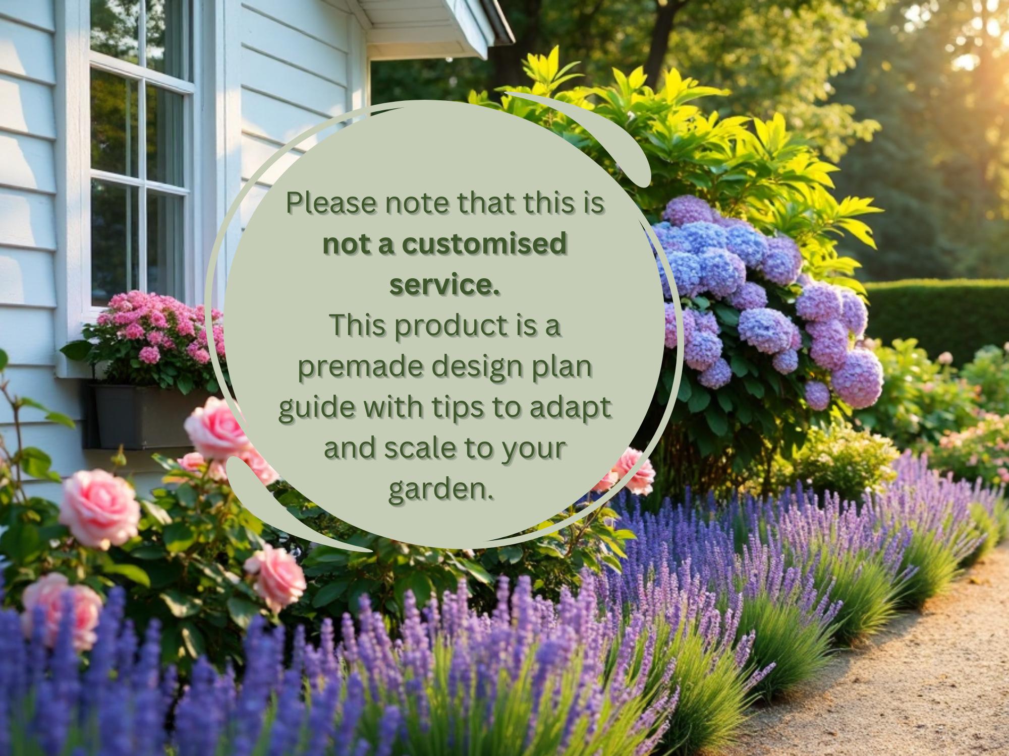 Hydrangea Landscape Cottage Garden Plan: Full Sun, Zones 5-9 - Etsy