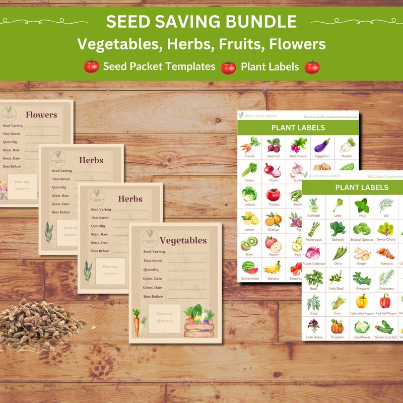 Seed Labels - Etsy