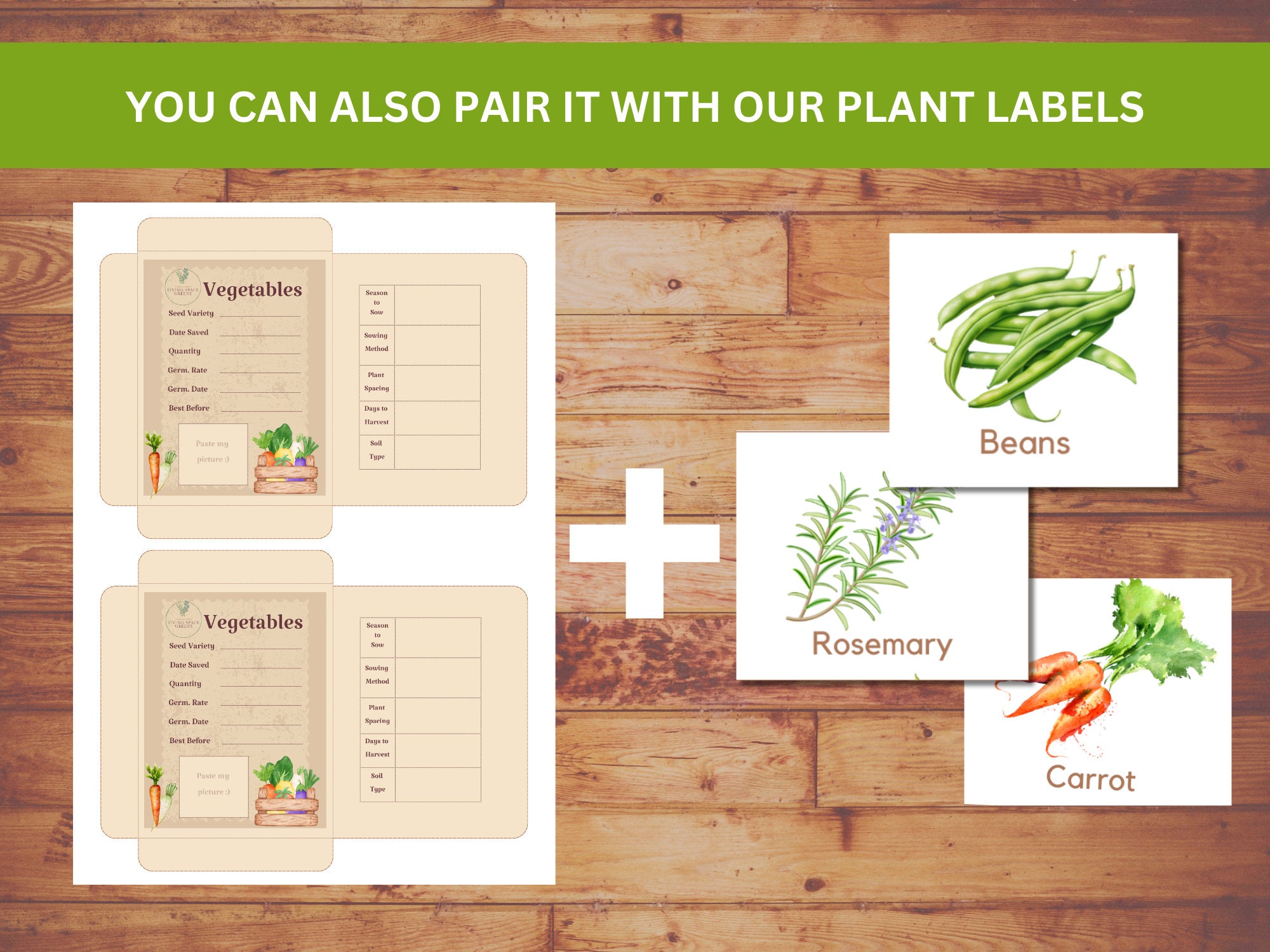 Seed Envelope Templates, Seed Packets, Printable, Seed Envelopes ...