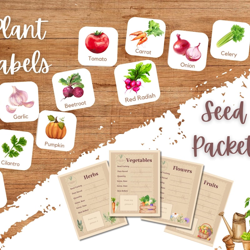 Seed Packet Template - Etsy