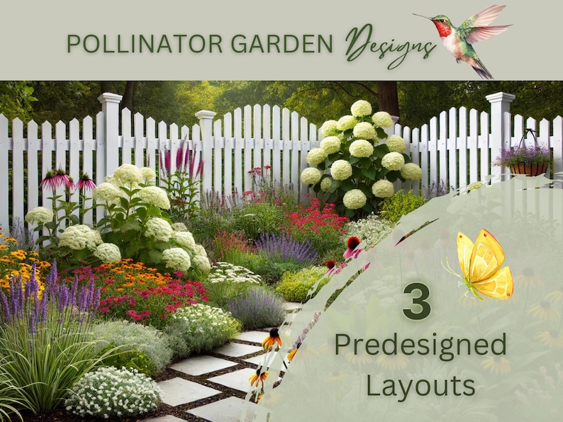 Premade Pollinator Garden Landscape Design Front Yard Garden Curb ...
