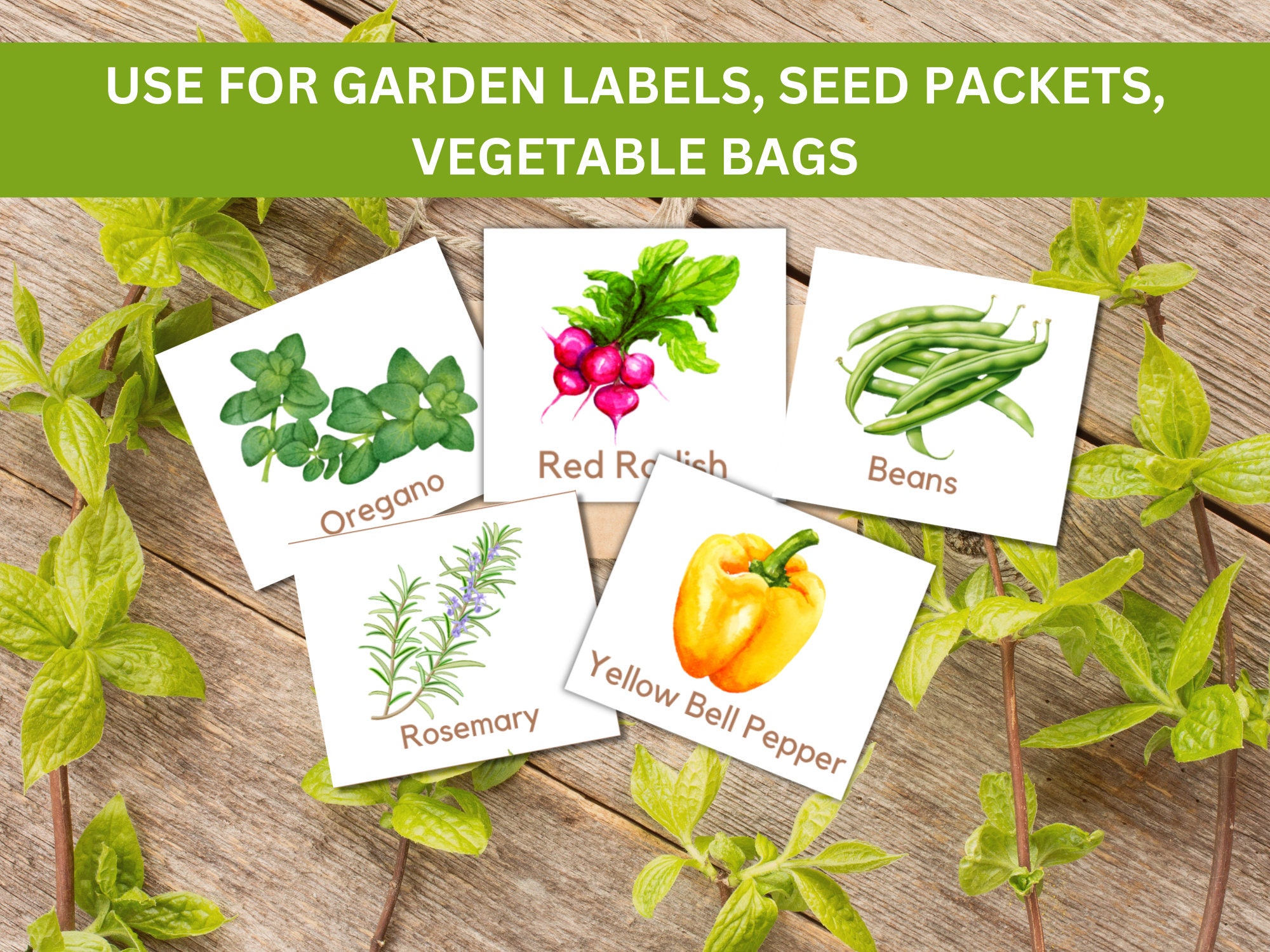 Plant Labels, Garden Labels, Plant Tags | Vegetable Labels Printable ...
