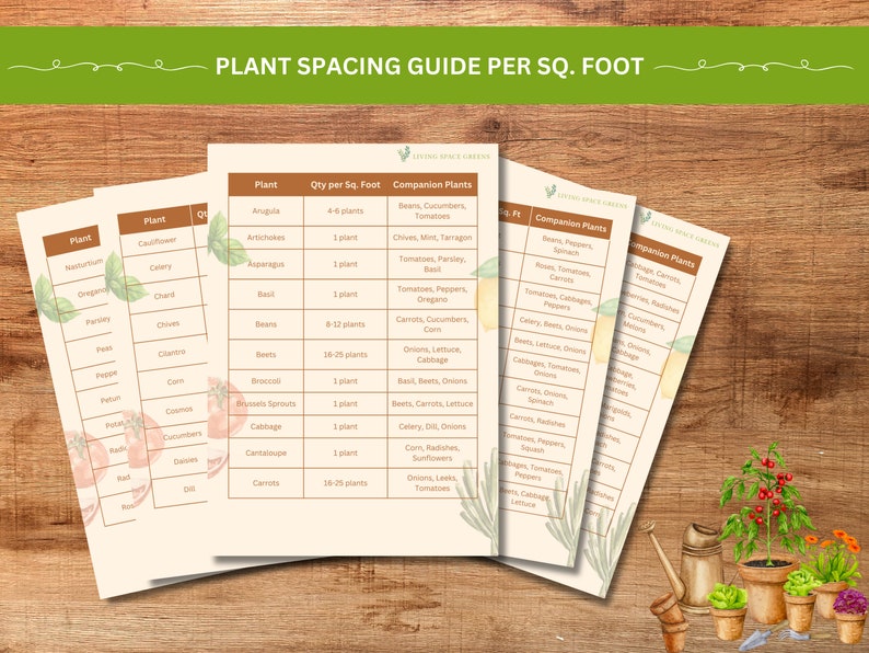 Organic Vegetable Garden Planner Bundle: Plant Care & Spacing Guide ...