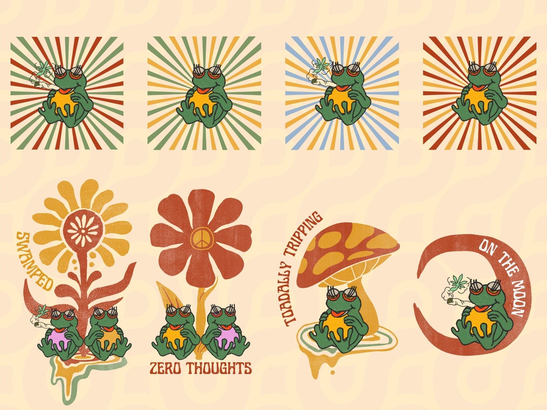 Smoking Frog, Cannabis PNG, Stoner Sticker, Frog Digital Download, Frog ...