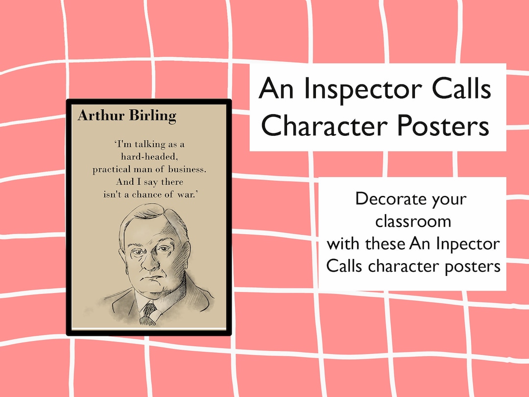 An Inspector Calls Character Posters - Etsy