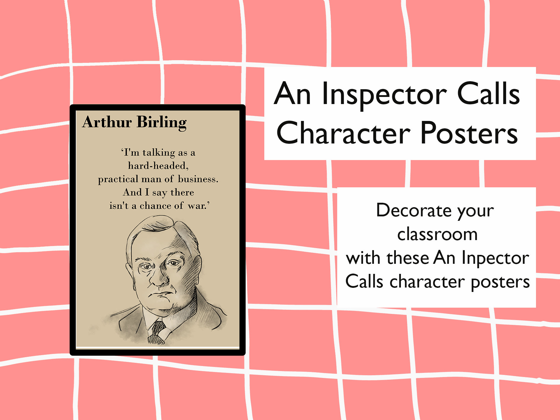 An Inspector Calls Character Posters - Etsy
