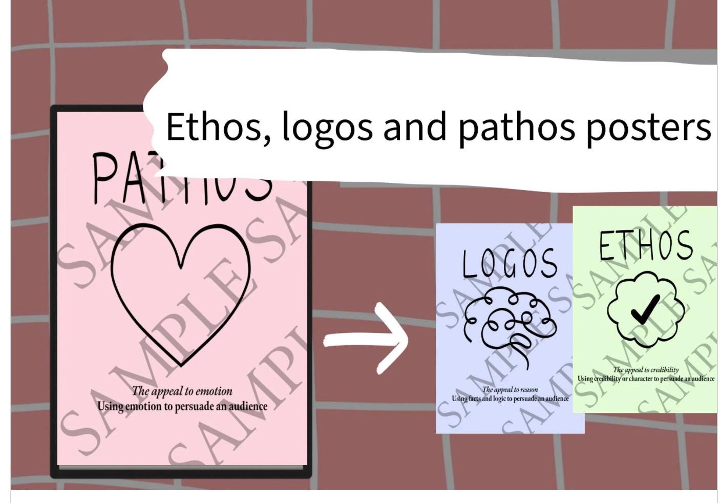 Ethos, Logos and Pathos Posters - Etsy