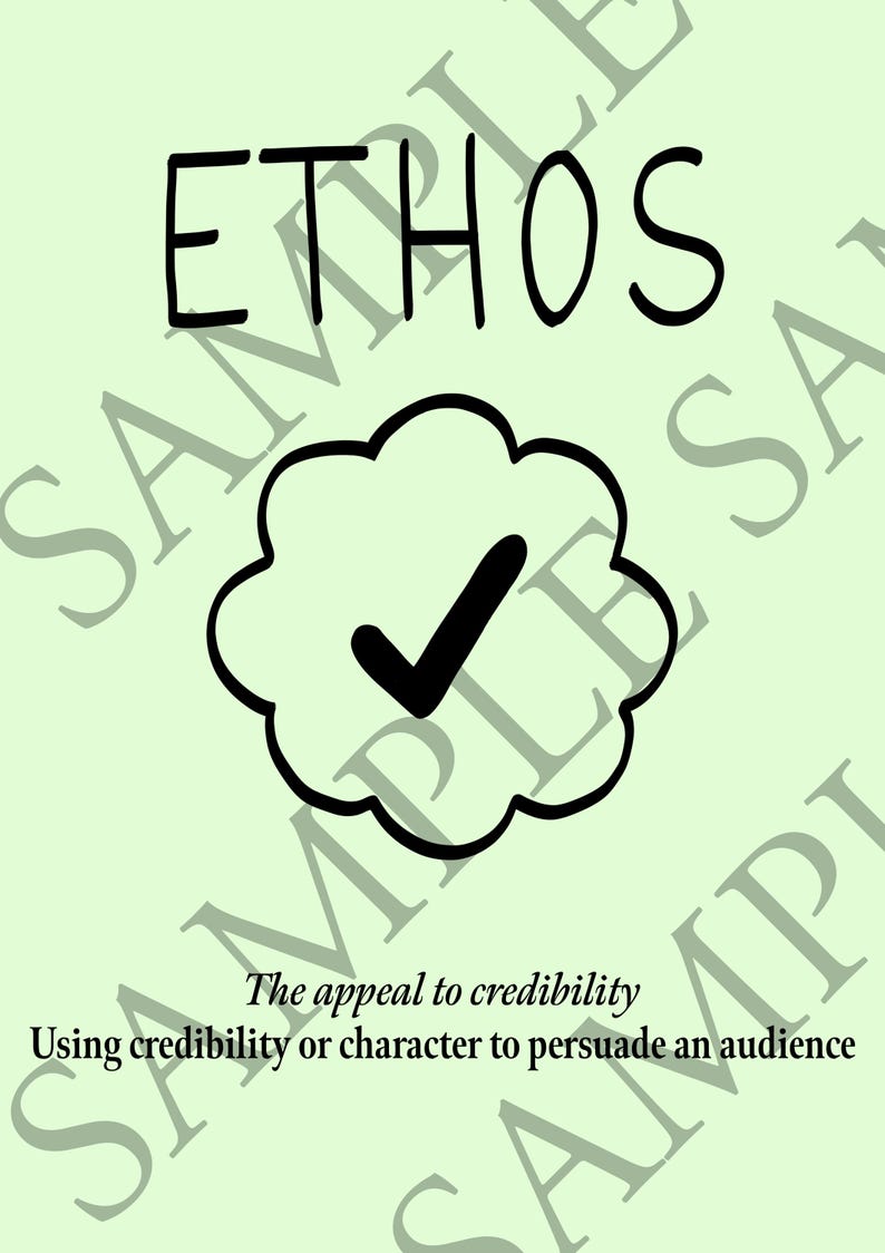 Ethos, Logos and Pathos Posters - Etsy