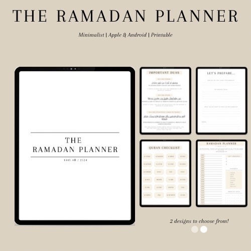 Islamic Ramadan Planner, Digital and Printable Ramadan Planner ...