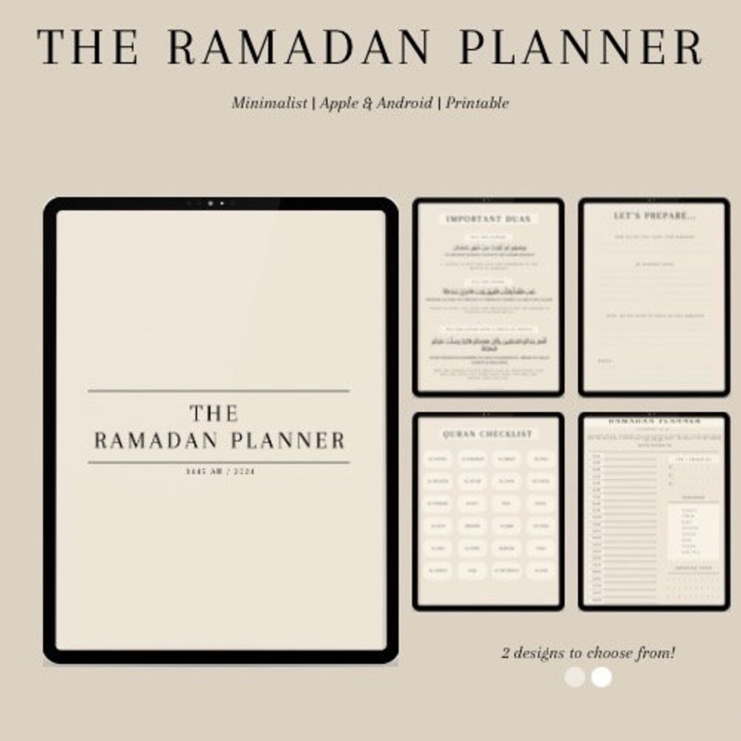 Islamic Ramadan Planner, Digital and Printable Ramadan Planner ...