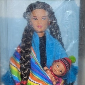 Peruvian Barbie Doll 1998 21506 Vintage Dolls of the World Collection ...