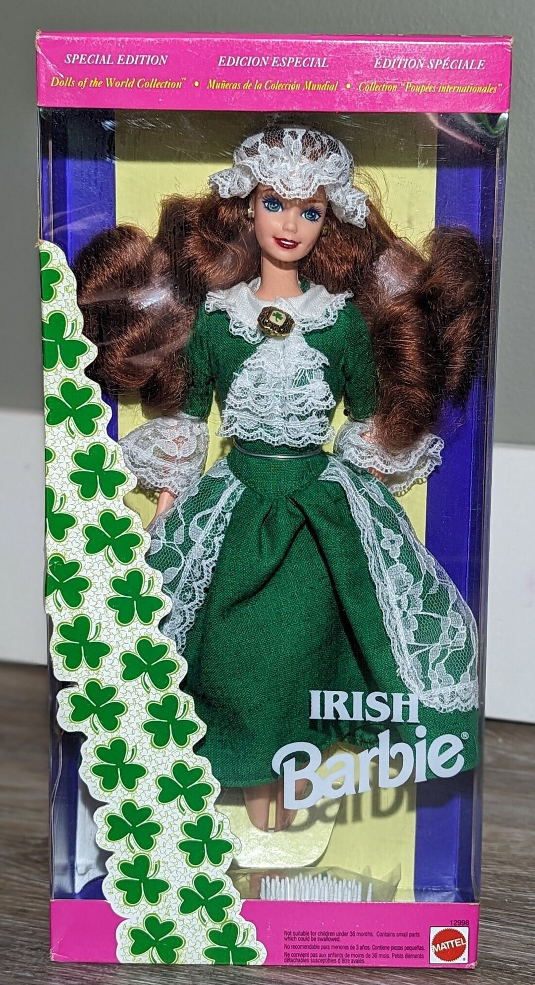 Irish Barbie Doll (1992) #12998 - New in Box - Dolls of the World ...