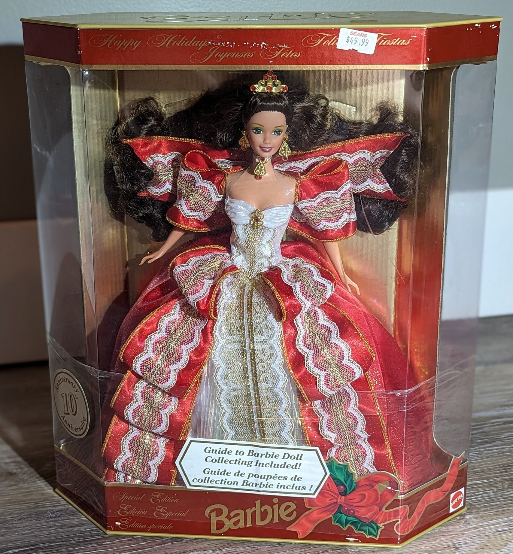 Happy Holidays Barbie (1997) #17832 - Green Eyes With Blue Eye Misprint ...