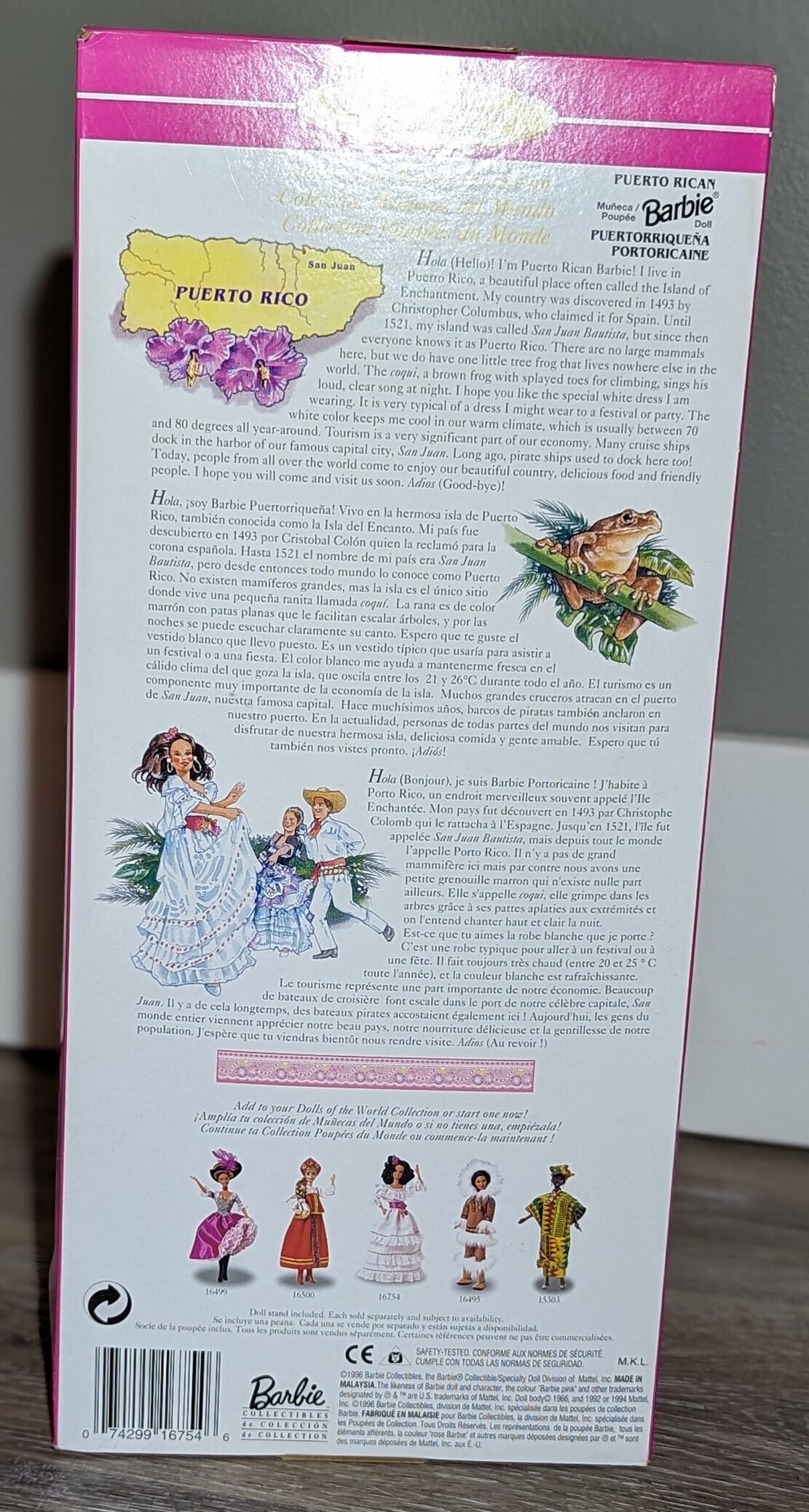 Puerto Rico Barbie Doll 1996 16754 Vintage Collector's Edition, New in ...