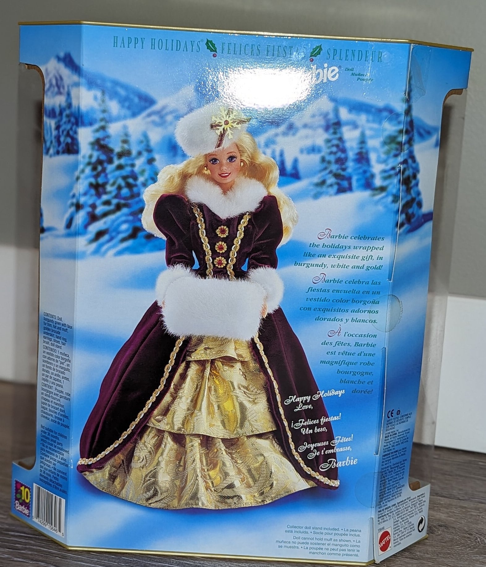 Happy Holidays Barbie (1996) #15646 - Vintage Christmas Elegance in ...