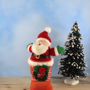 Christmas Santa Boot With Stuffed Santa - Etsy