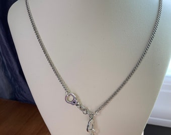 Handcuff With Gun and Key Necklace - Etsy