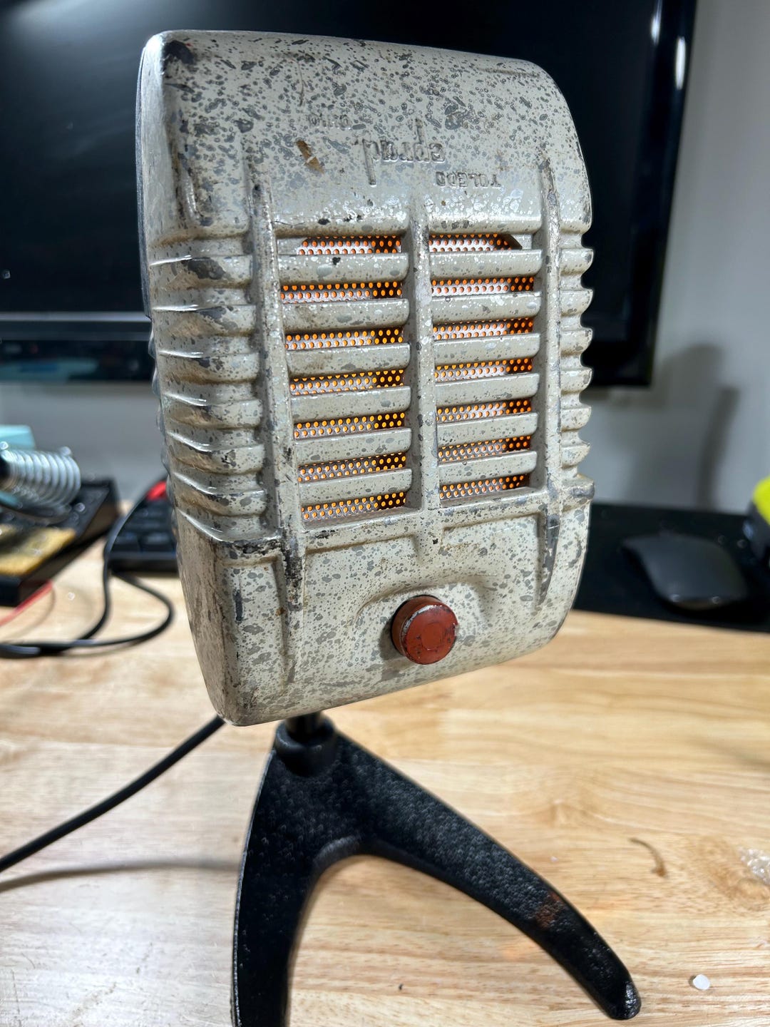 Vintage Drive-in Speaker Lamp Handmade, Amazing Patina! (dimmable) - Etsy