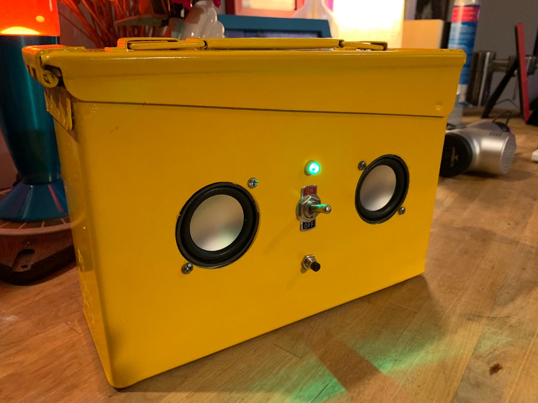 Handmade Bluetooth Vintage Ammo Box Speaker - Yellow Zonker Edition! - Etsy