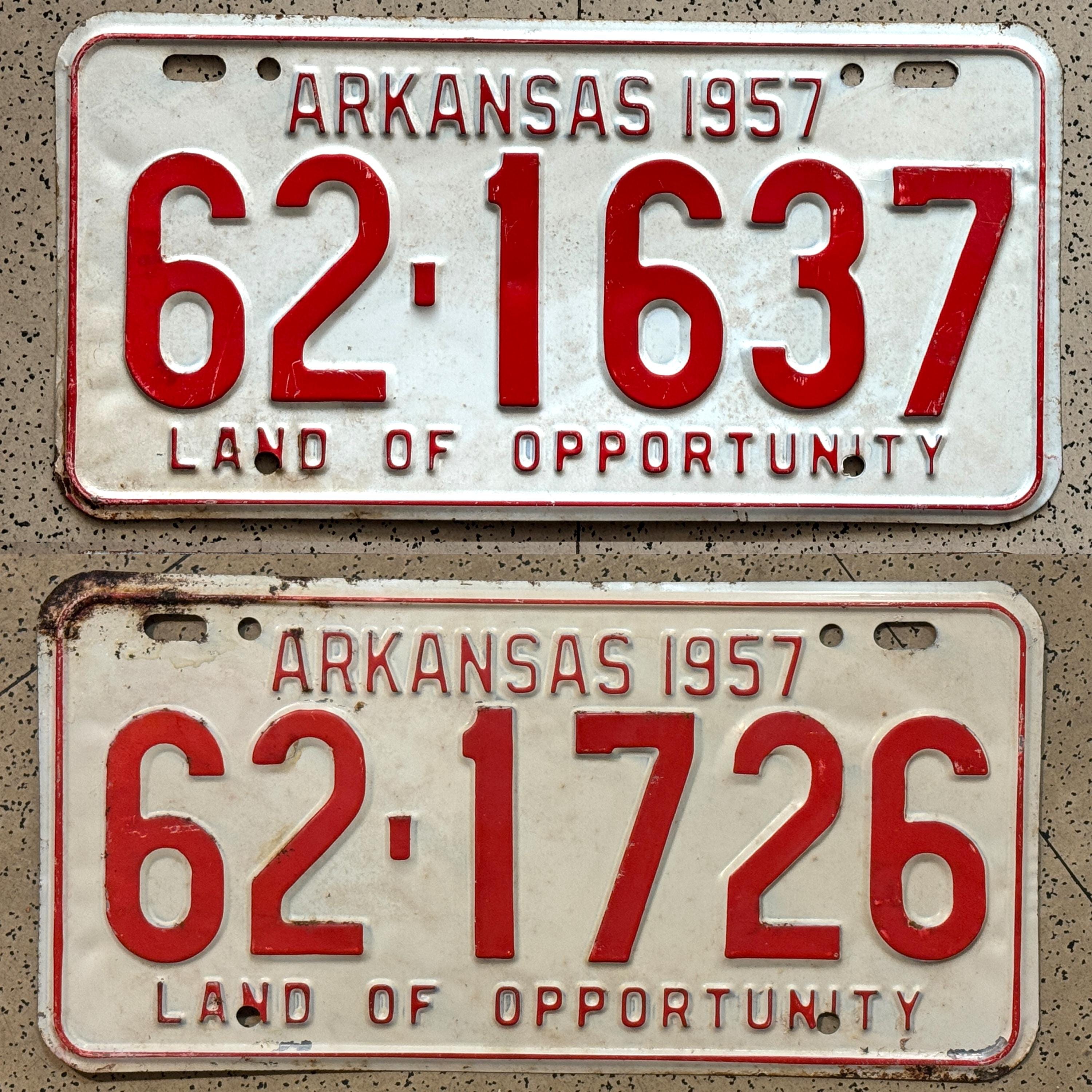 Vintage ARKANSAS License Plates – ALL ORIGINAL Antique Auto Tags - Etsy