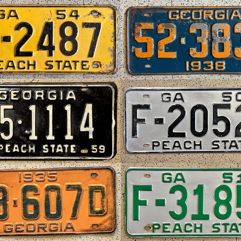 Vintage License Plates - Etsy