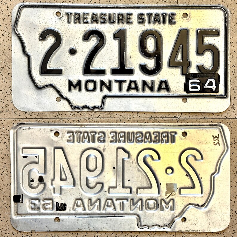 Vintage MONTANA License Plates – ALL ORIGINAL Antique Old Auto Tags - Etsy